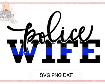 Police Wife Infinity SVG Thin Blue Line Cop Wife Law Enforcement Cut ...
