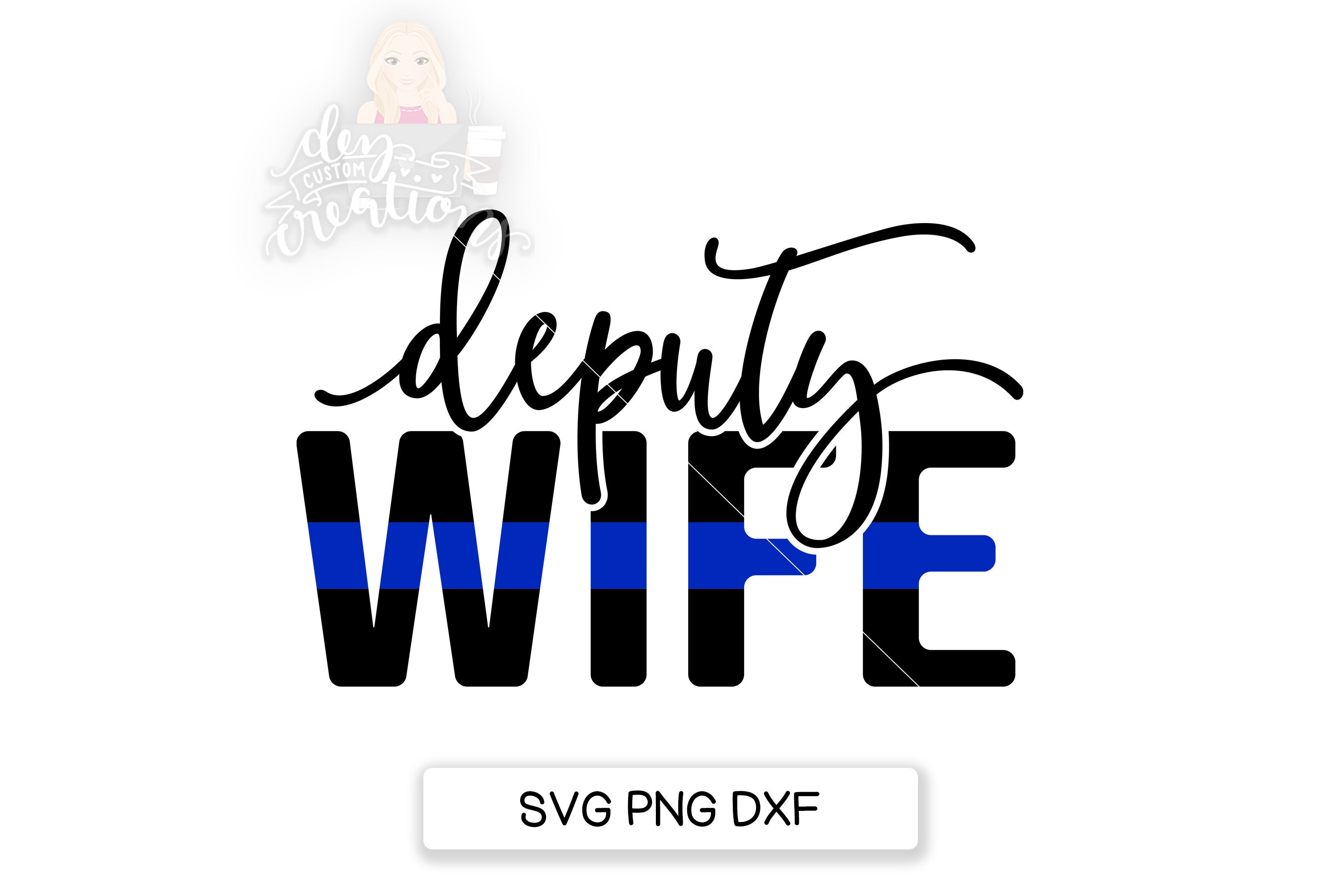 Deputy Title SVG Bundle - Thin Blue Line - Law Enforcement Wife - Etsy