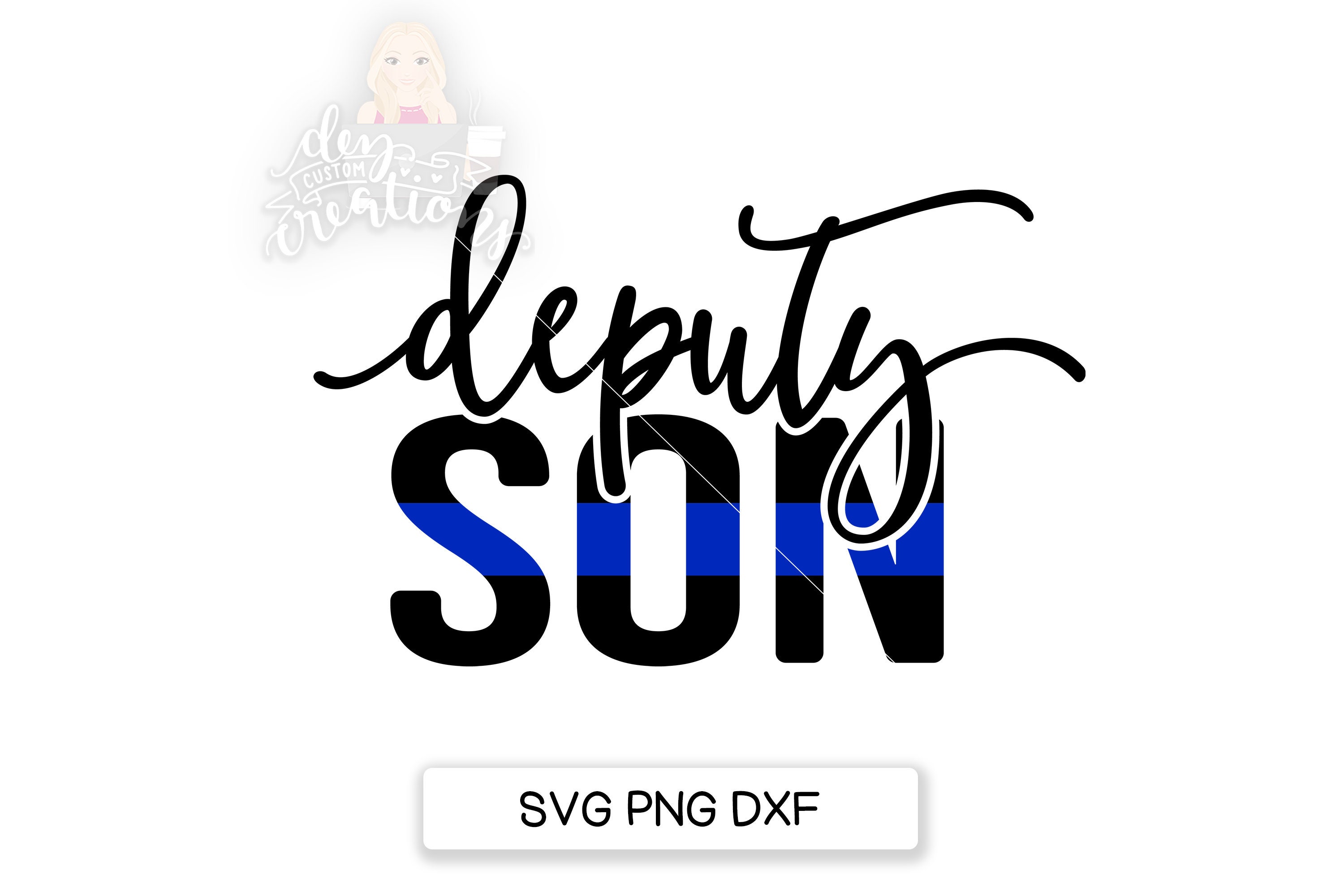 Deputy Title SVG Bundle - Thin Blue Line - Law Enforcement Wife - Etsy
