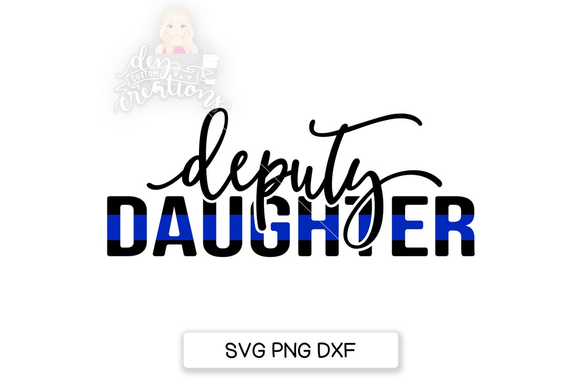 Deputy Title SVG Bundle - Thin Blue Line - Law Enforcement Wife - Etsy