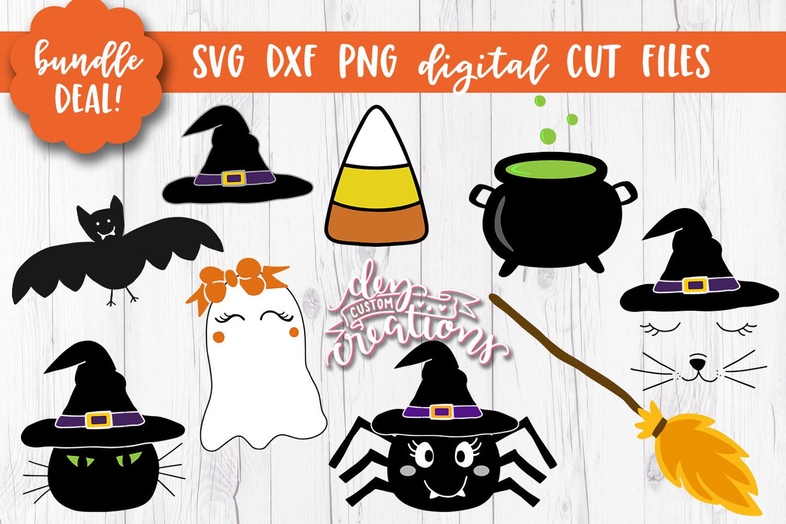 Halloween Clipart Bundle – SVG, PNG, DXF (digital Download) - Etsy