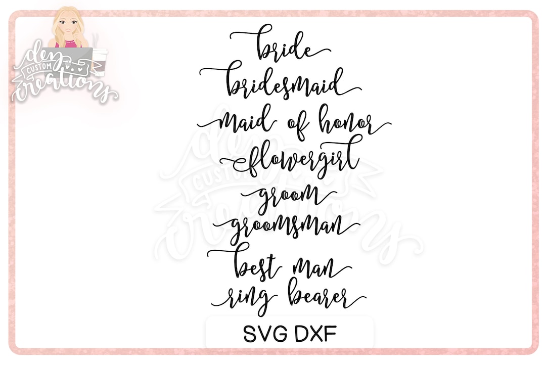 Bridal Party Titles - Etsy