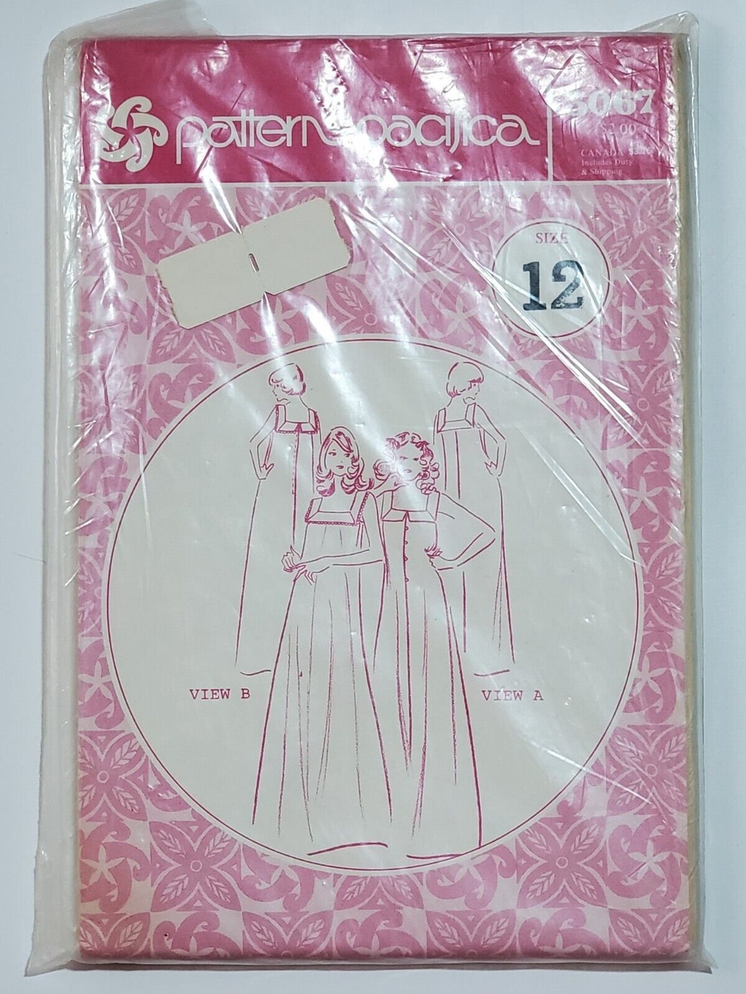 Vintage Patterns Pacifica Sewing Pattern 3067 Sizes 12 Uncut Factory ...