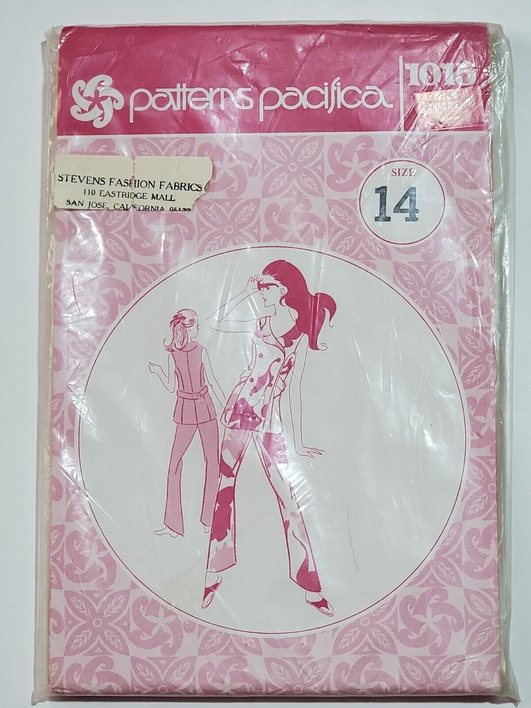 Vintage Patterns Pacifica Sewing Pattern 1015 Sizes 14 Uncut Factory ...