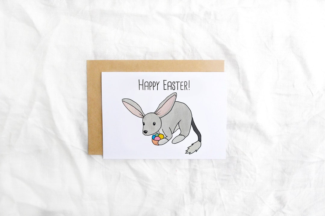 Easter Bilby With Easter Eggs Happy Easter Australian Animal Greeting ...