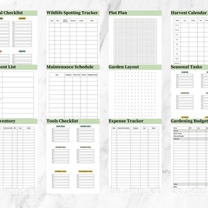 Gardening Planner Printable, Garden Planning, Plant Planner, Garden ...
