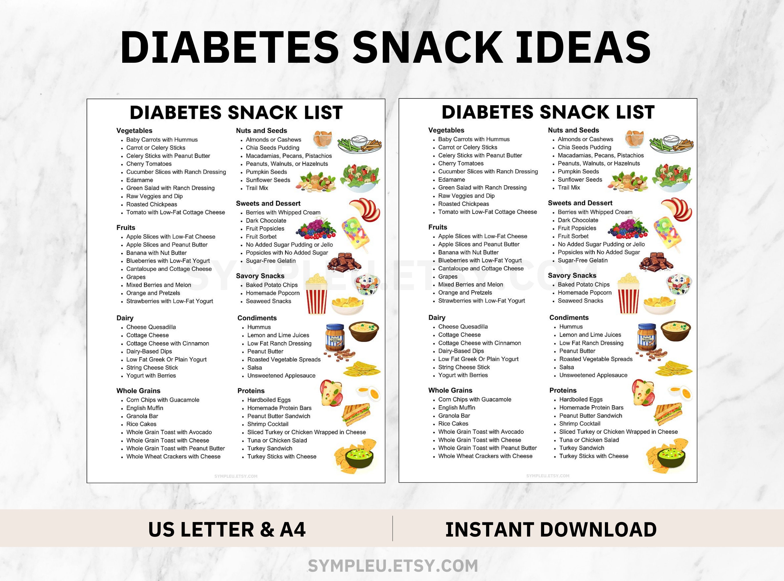 Diabetes Snack Ideas, Diabetic Snacks List, Diabetes Food List ...