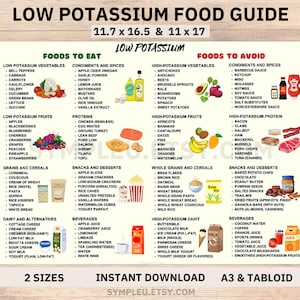 Low Potassium Diet Food List, Kidney Disease, Renal Diet, Potassium ...