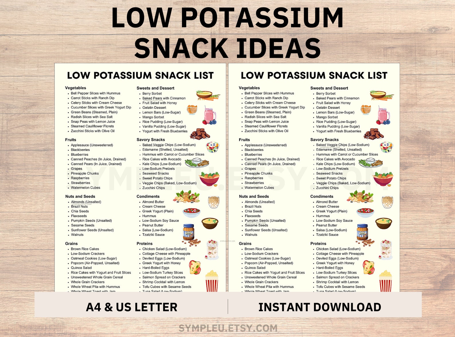Low Potassium Diet Snack Food List, Snack Ideas for Kidney Disease ...
