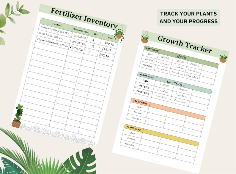 Houseplant Planner Printable, House Plant Journal, Printable Plant Care ...