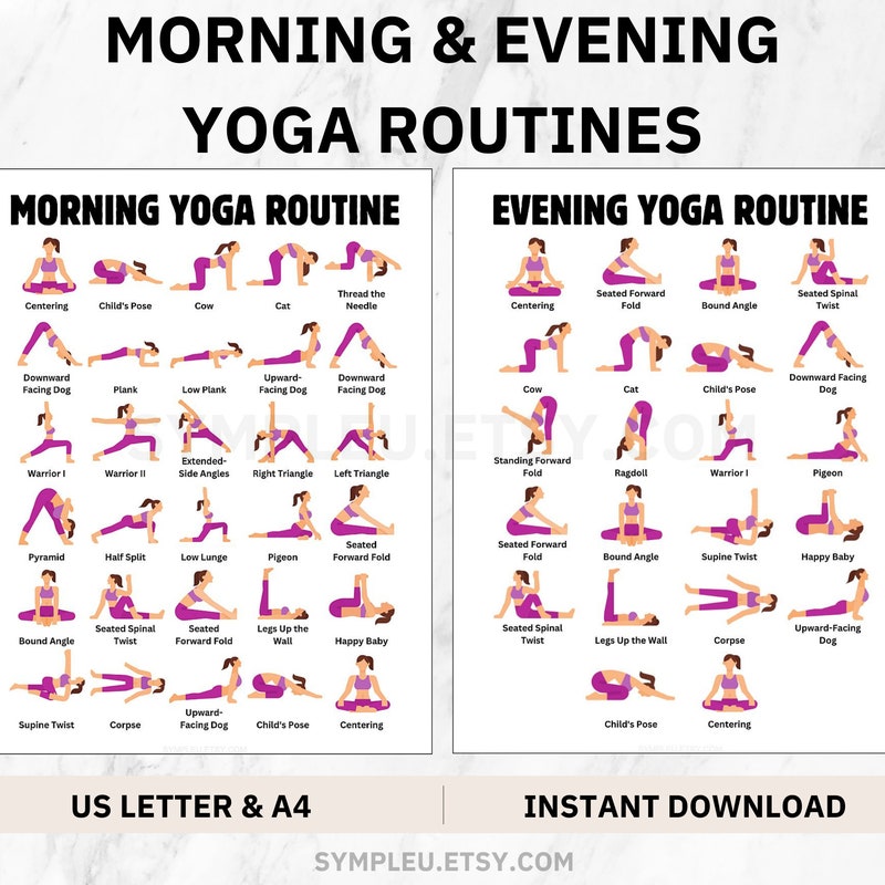 Yoga Flow Routines - Etsy UK