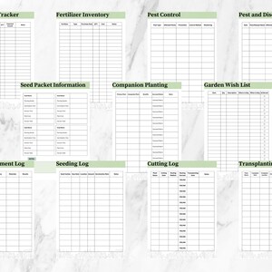 Gardening Planner Printable, Garden Planning, Plant Planner, Garden ...