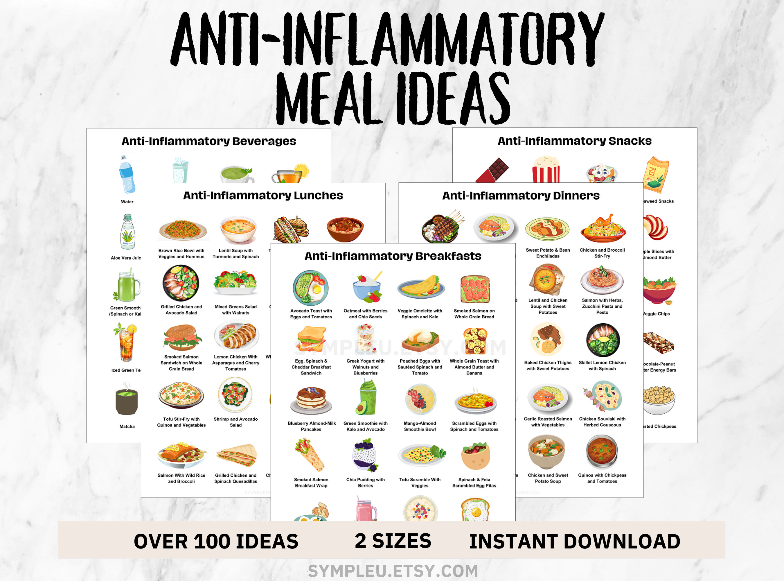 Anti-inflammatory Meal Plan Ideas for Anti Inflammatory Diet, Anti ...