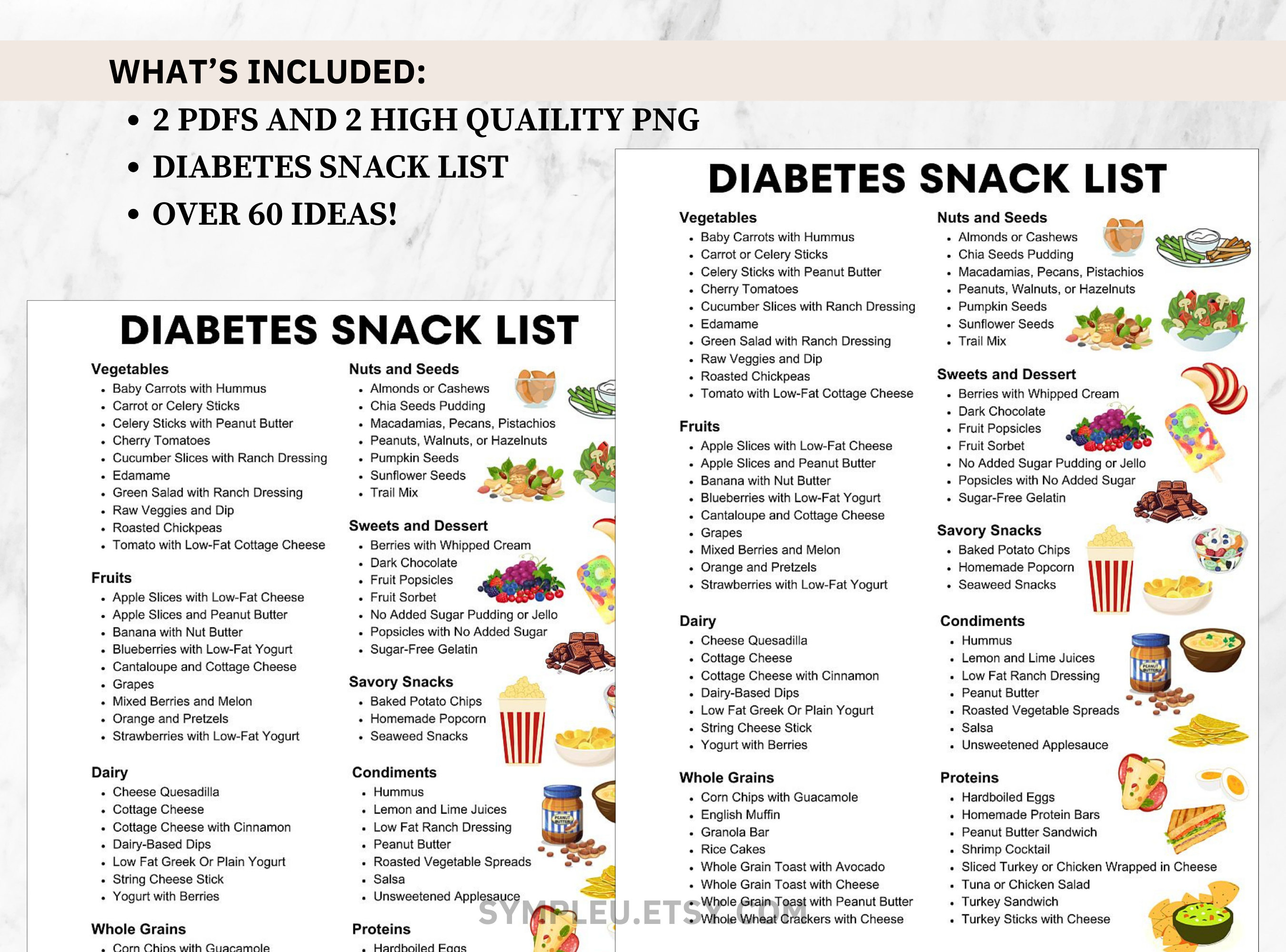 Diabetes Snack Ideas, Diabetic Snacks List, Diabetes Food List ...