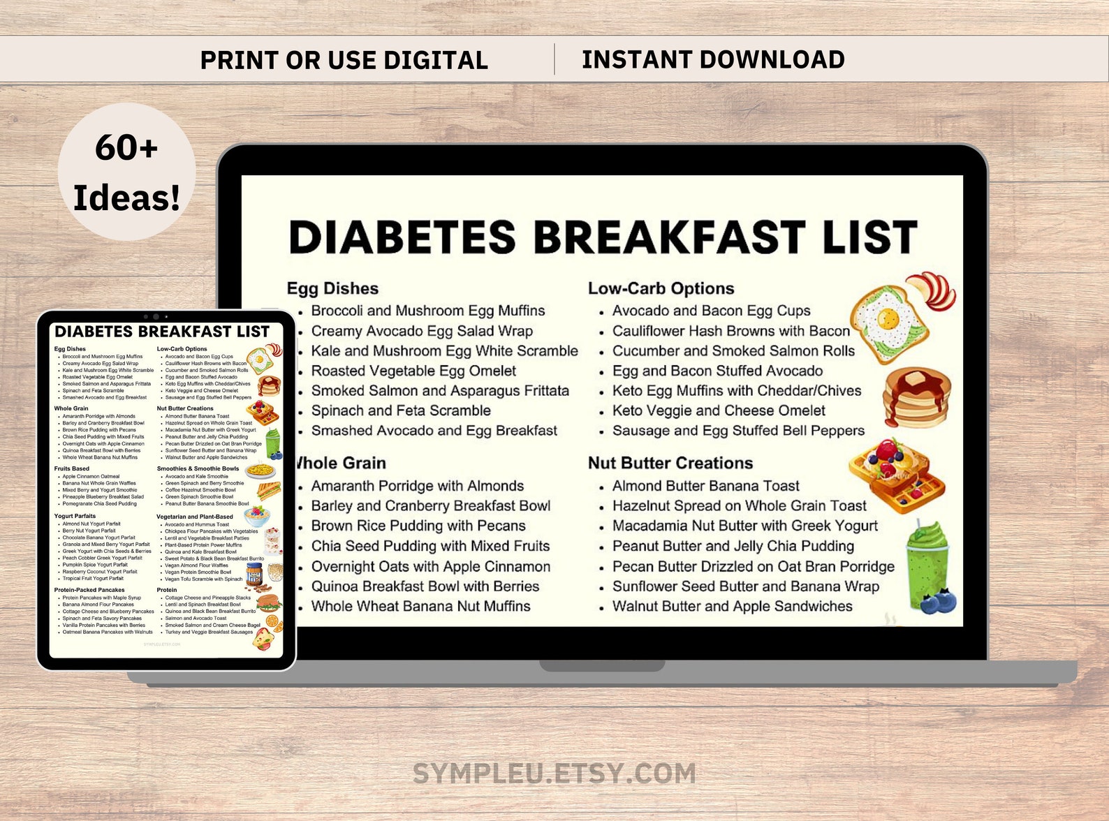Diabetic Breakfast List, Diabetes Breakfast Ideas, Diabetes Food List ...