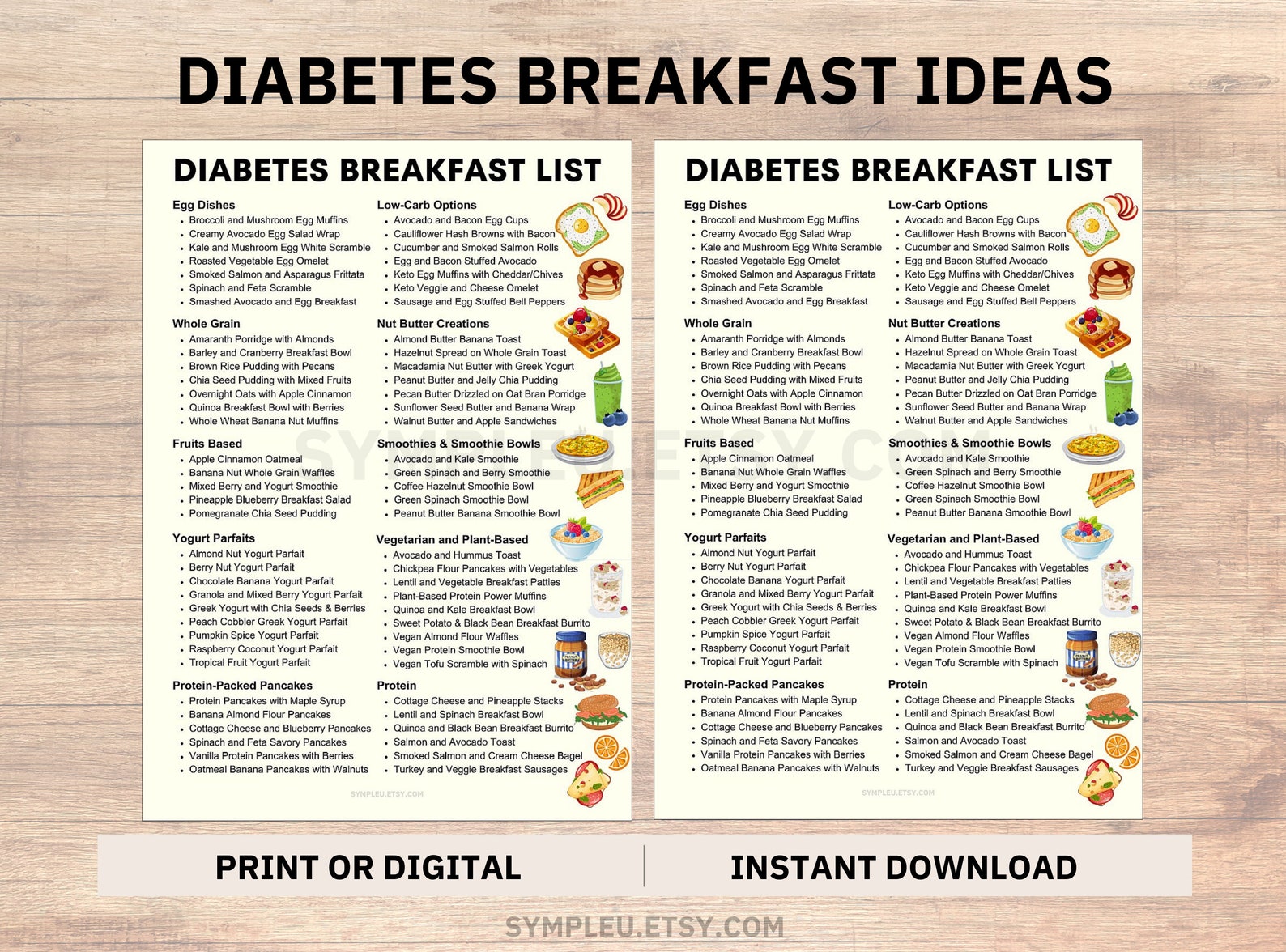Diabetic Breakfast List, Diabetes Breakfast Ideas, Diabetes Food List ...