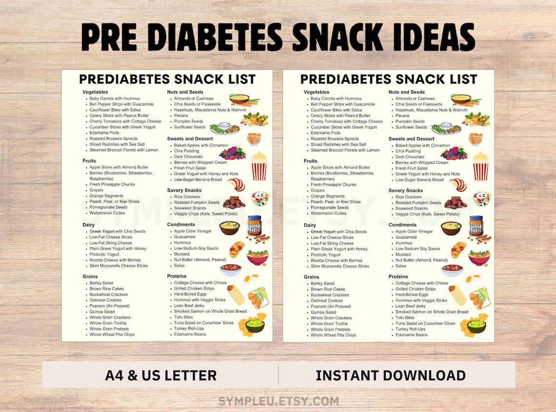 Prediabetes Snack List, Pre Diabetes Snack Ideas, Prediabetic Snacks ...