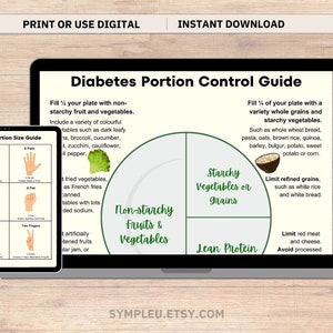 Diabetes Plate Method, Hand Portion Size Guide, Diabetic Food List ...