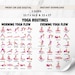 Morning and Evening Yoga Routine, Yoga Poster, Yoga Poses Art Print ...