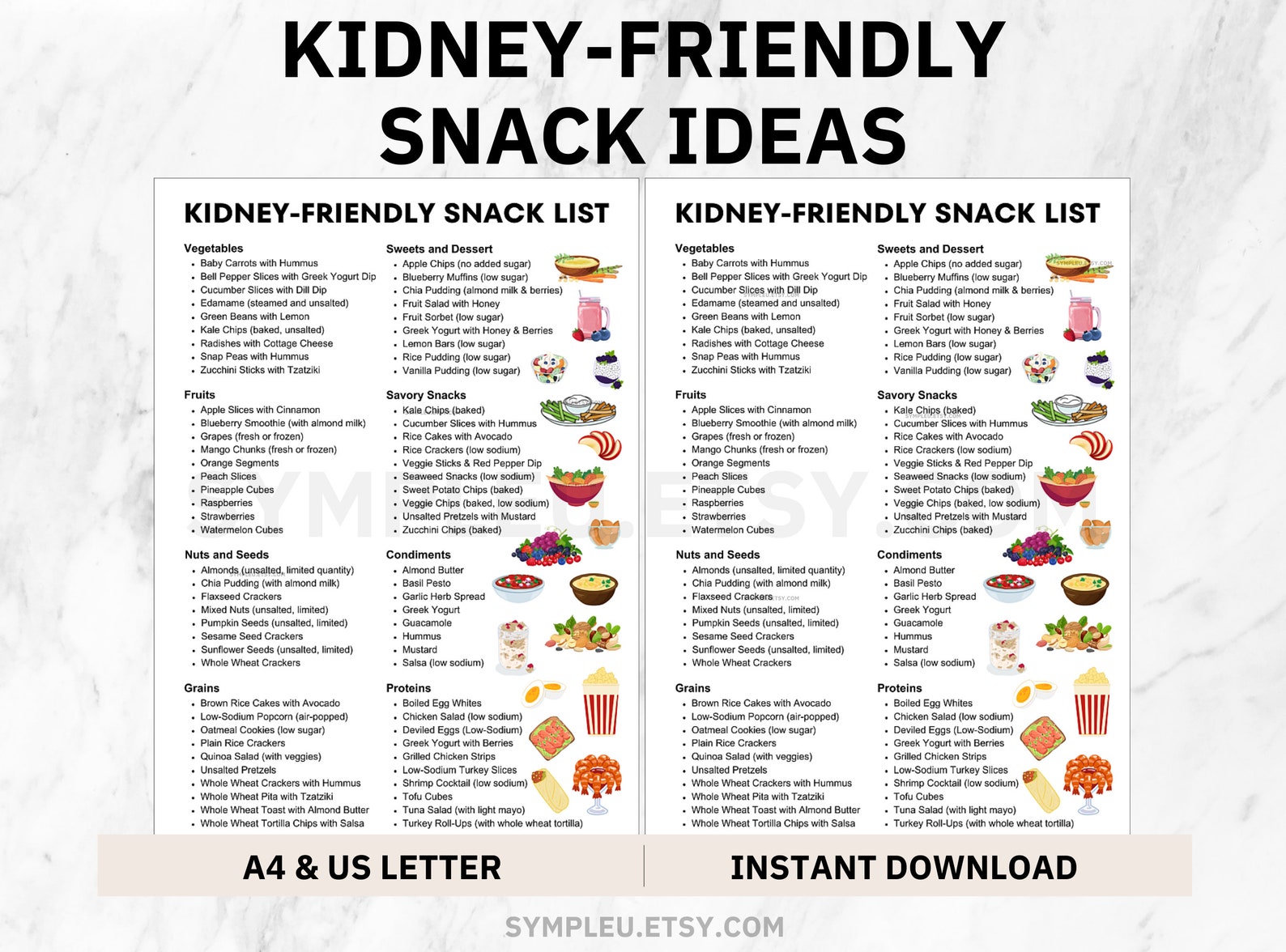 Kidney Friendly Snack Ideas, Stage 4 Kidney Disease Snack List for ...
