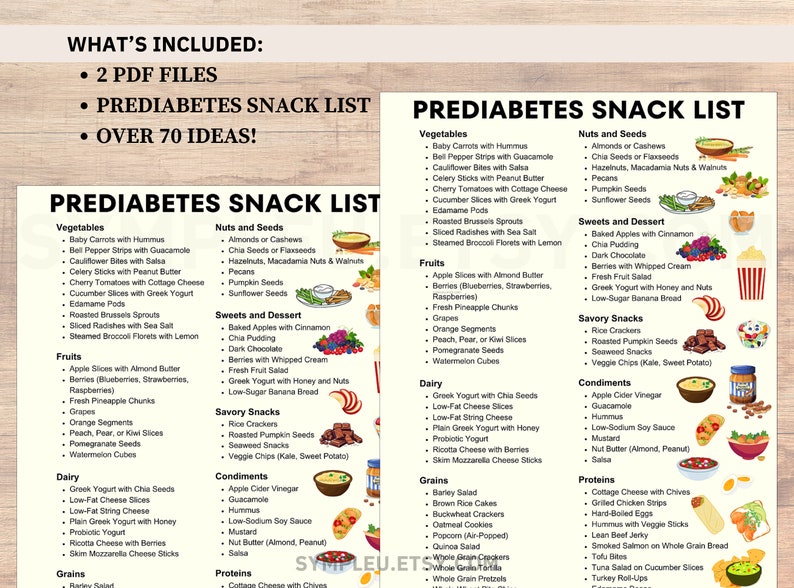 Prediabetes Snack List, Pre Diabetes Snack Ideas, Prediabetic Snacks ...