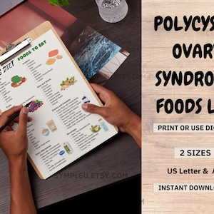 PCOS Food List for PCOS Diet Plan, PCOS Meal Plan, Polycystic Ovary ...