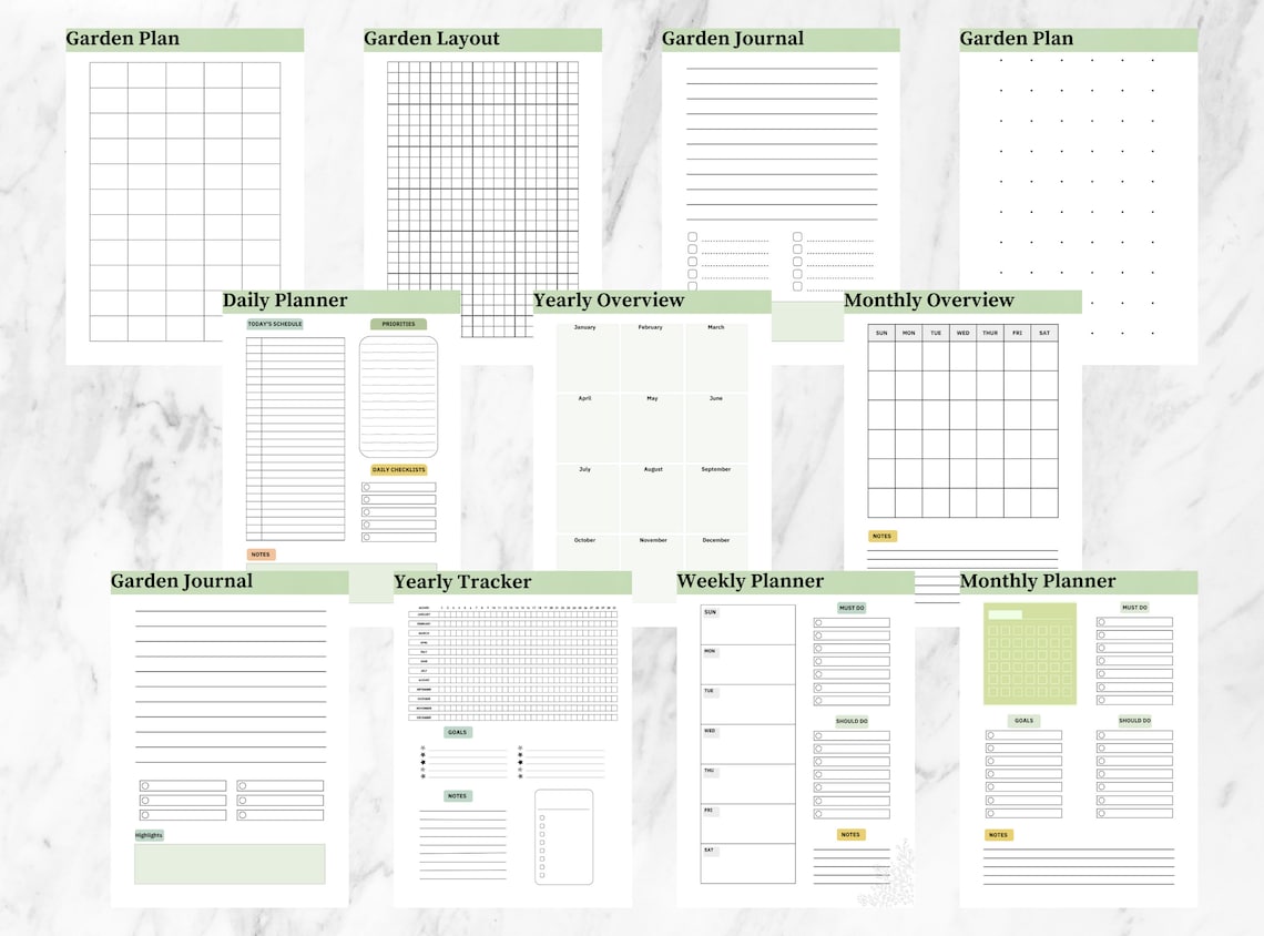 Gardening Planner Printable, Garden Planning, Plant Planner, Garden ...