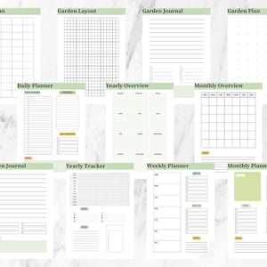 Gardening Planner Printable, Garden Planning, Plant Planner, Garden ...