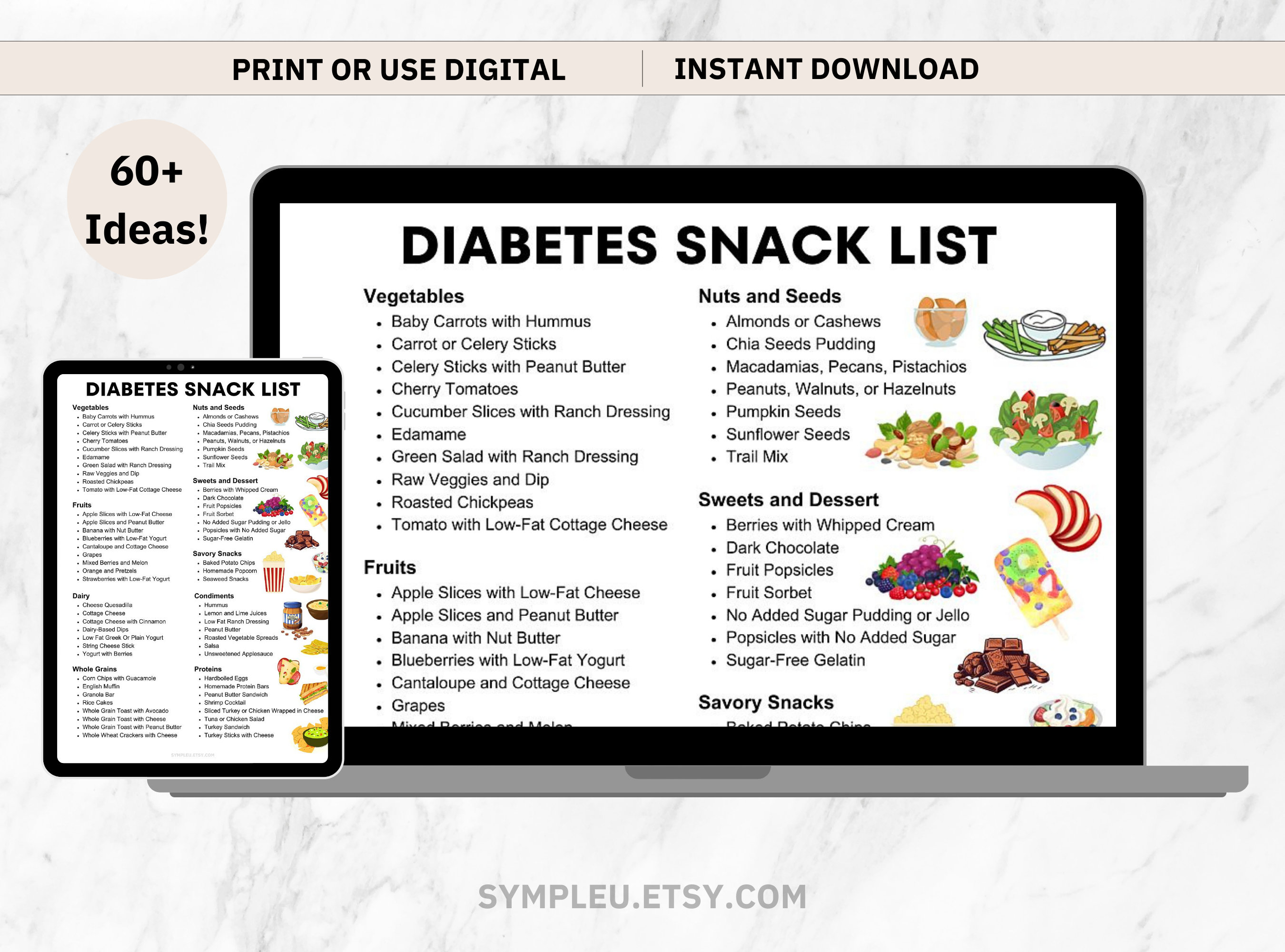 Diabetes Snack Ideas, Diabetic Snacks List, Diabetes Food List ...