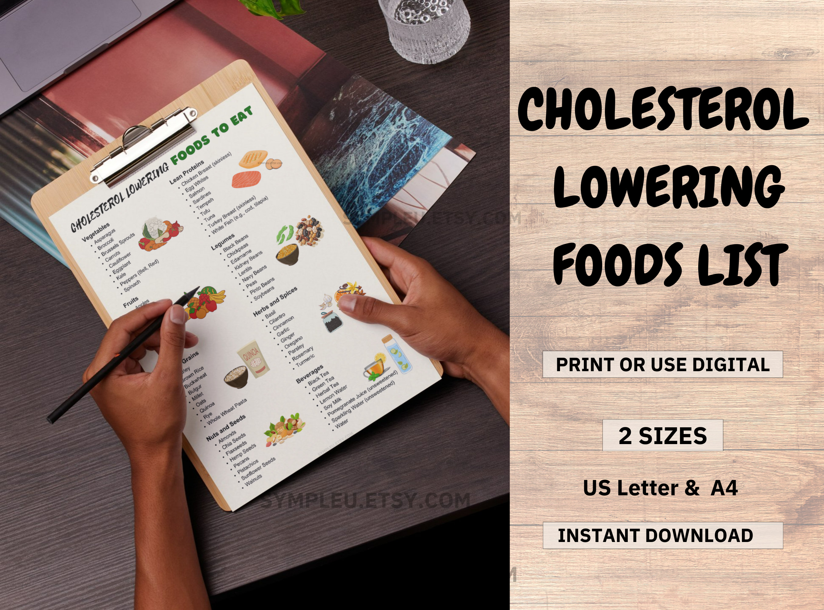 Cholesterol Lowering Food List, Lower Cholesterol Food Guide for ...