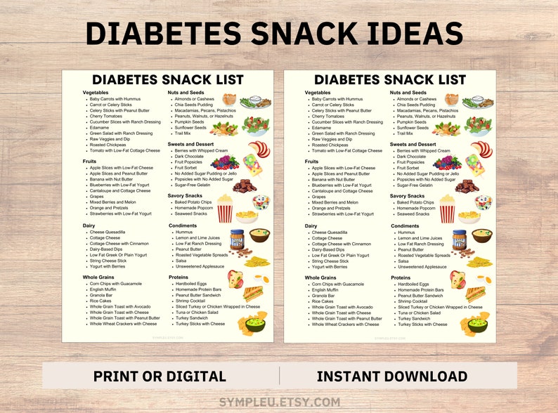 Diabetic Snacks List, Diabetes Snack Ideas, Diabetes Food List ...