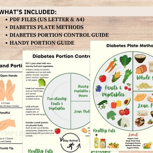 Diabetes Plate Method, Hand Portion Size Guide, Diabetic Food List ...