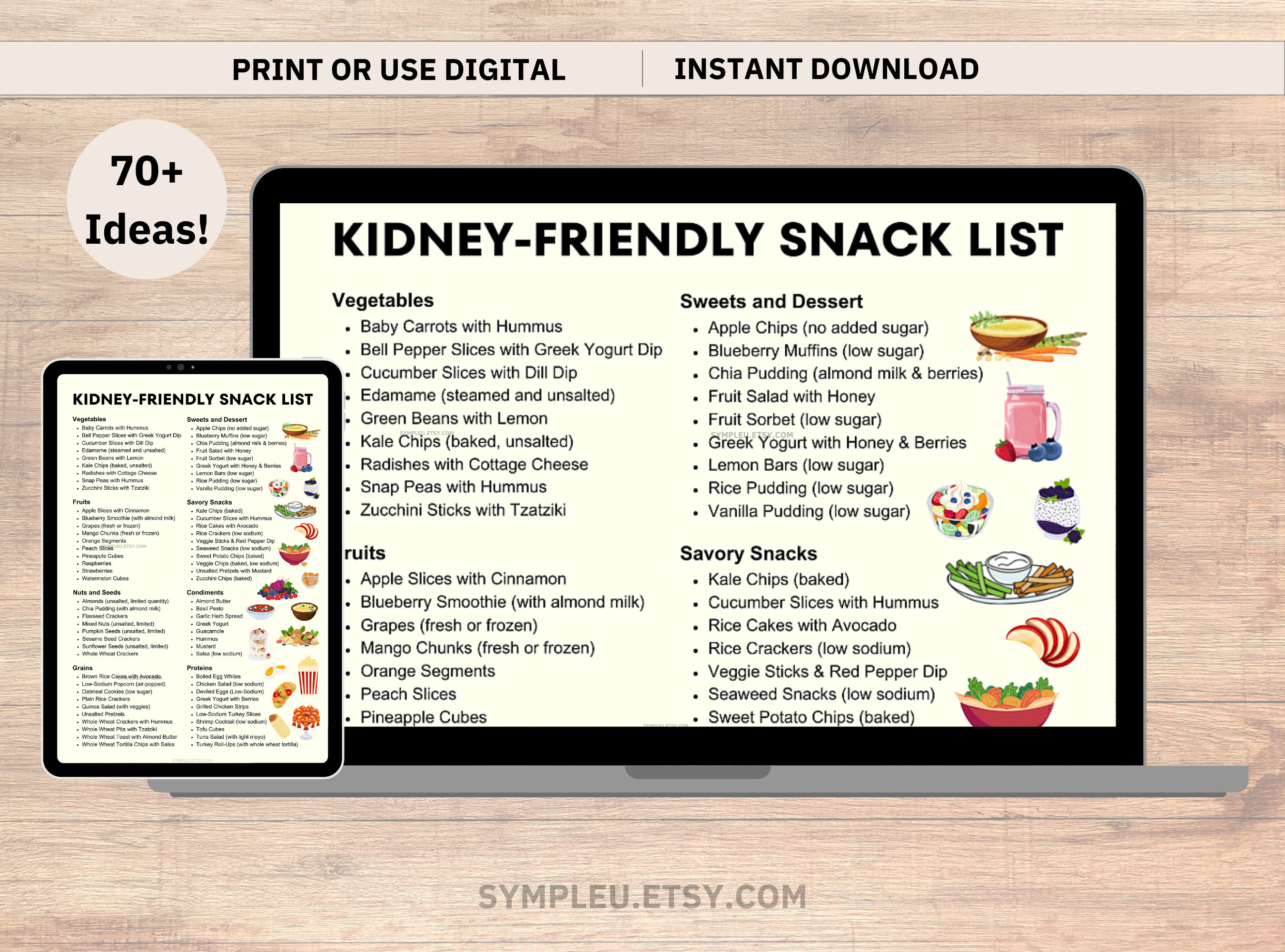 Kidney Friendly Snack List, Stage 4 Kidney Disease Snack Ideas for ...