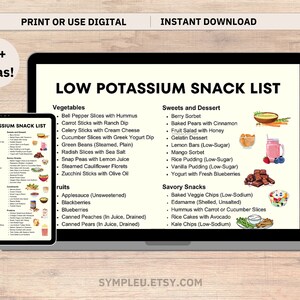 Low Potassium Diet Snack Food List, Snack Ideas for Kidney Disease ...