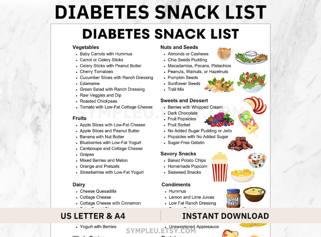 Diabetes Snack Ideas, Diabetic Snacks List, Diabetes Food List ...