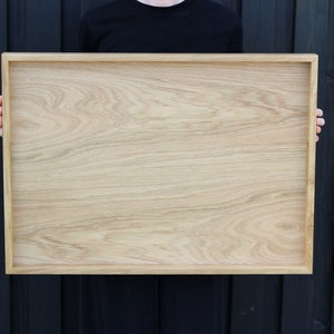 Large Wood Tray Oversized Ottoman Tray Large Serving Tray. Large ...