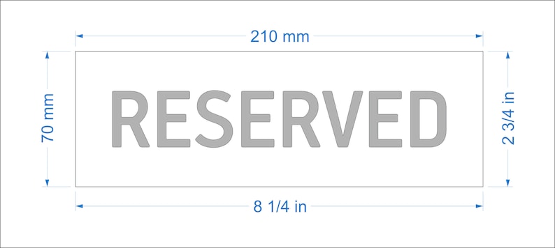 Reserved Table Sign. Tabletop Reserved Seating Display. Custom Stand ...