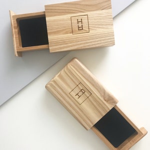 Restaurant Check Presenter Box Wood Receipt Tip Box. Unique Wood Bill ...