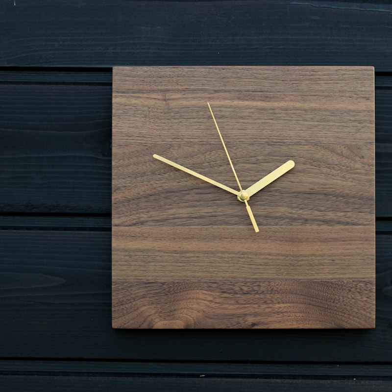 Walnut Clock - Etsy