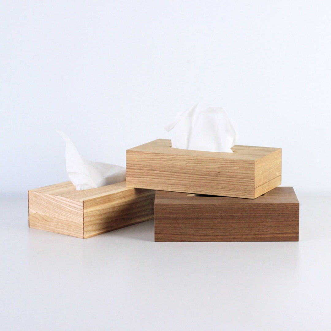 Tissue Box Cover Wooden Tissue Box. Tissue Holder Kleenex Box Cover ...