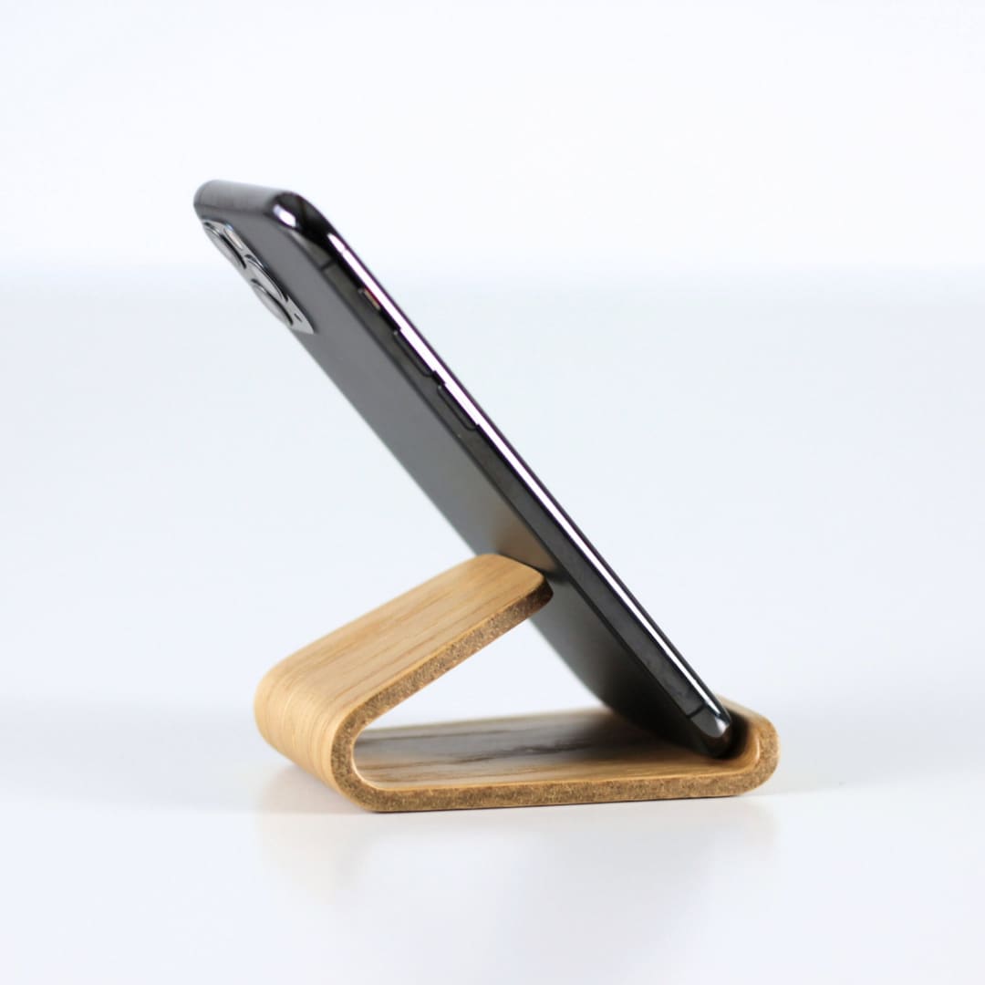 Phone Stand Wooden Phone Holder. Mobile Stand. Office Decor Desk Stand ...