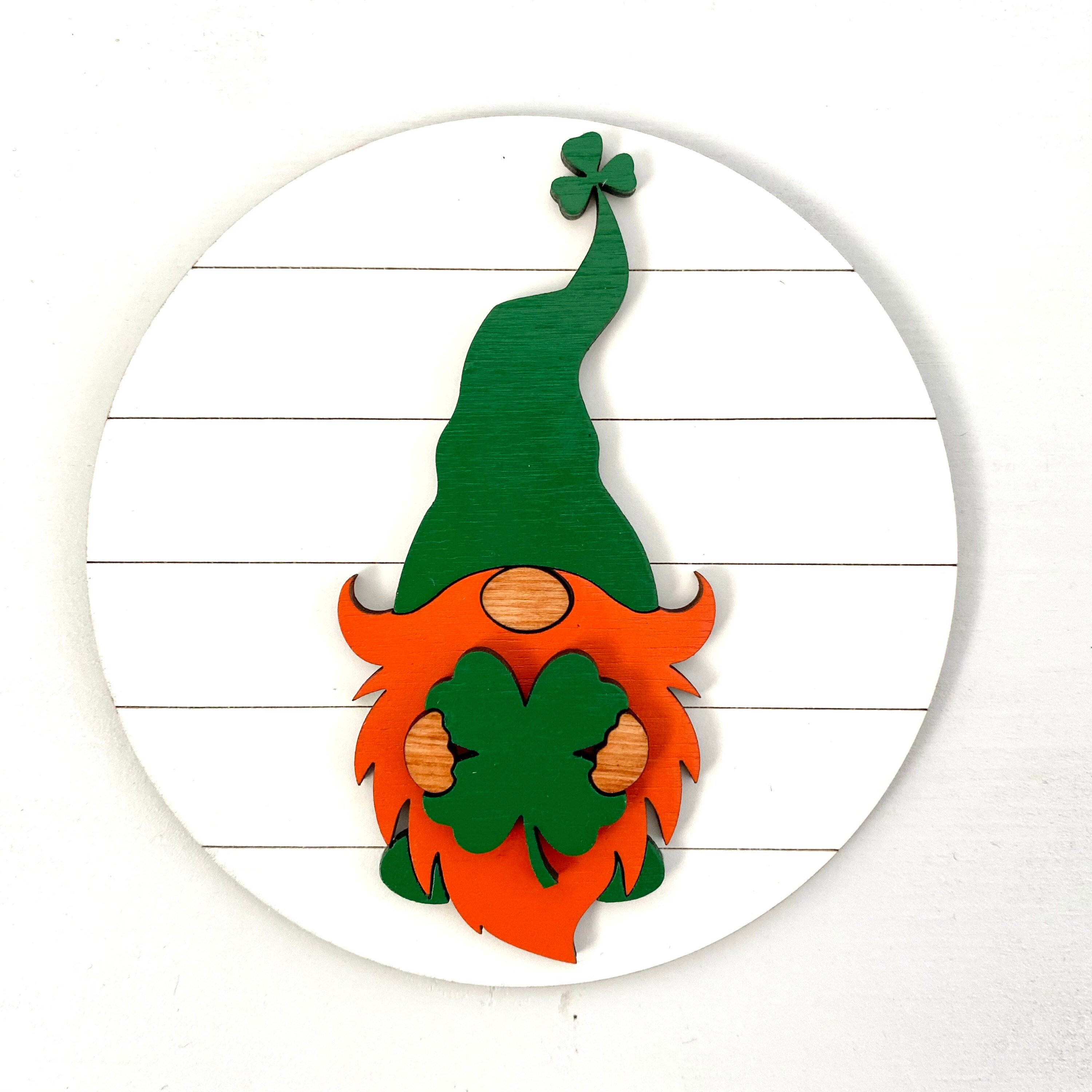 Customizable Leprechaun Gnome Round - Etsy UK