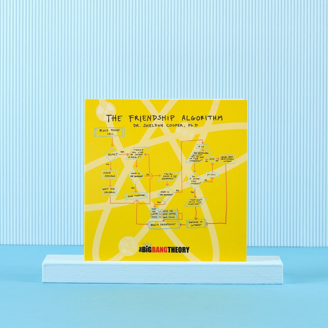 The Friendship Algorithm Card the Big Bang Theory Officially Licensed ...