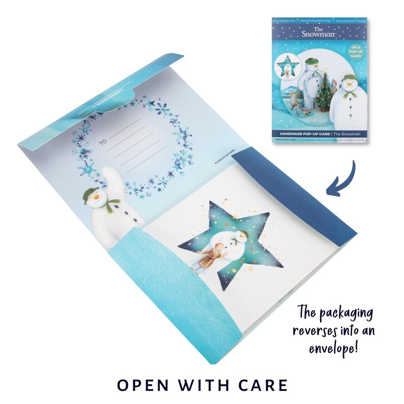 Cardology the Snowman Christmas Pop up Card Raymond Briggs - Etsy UK