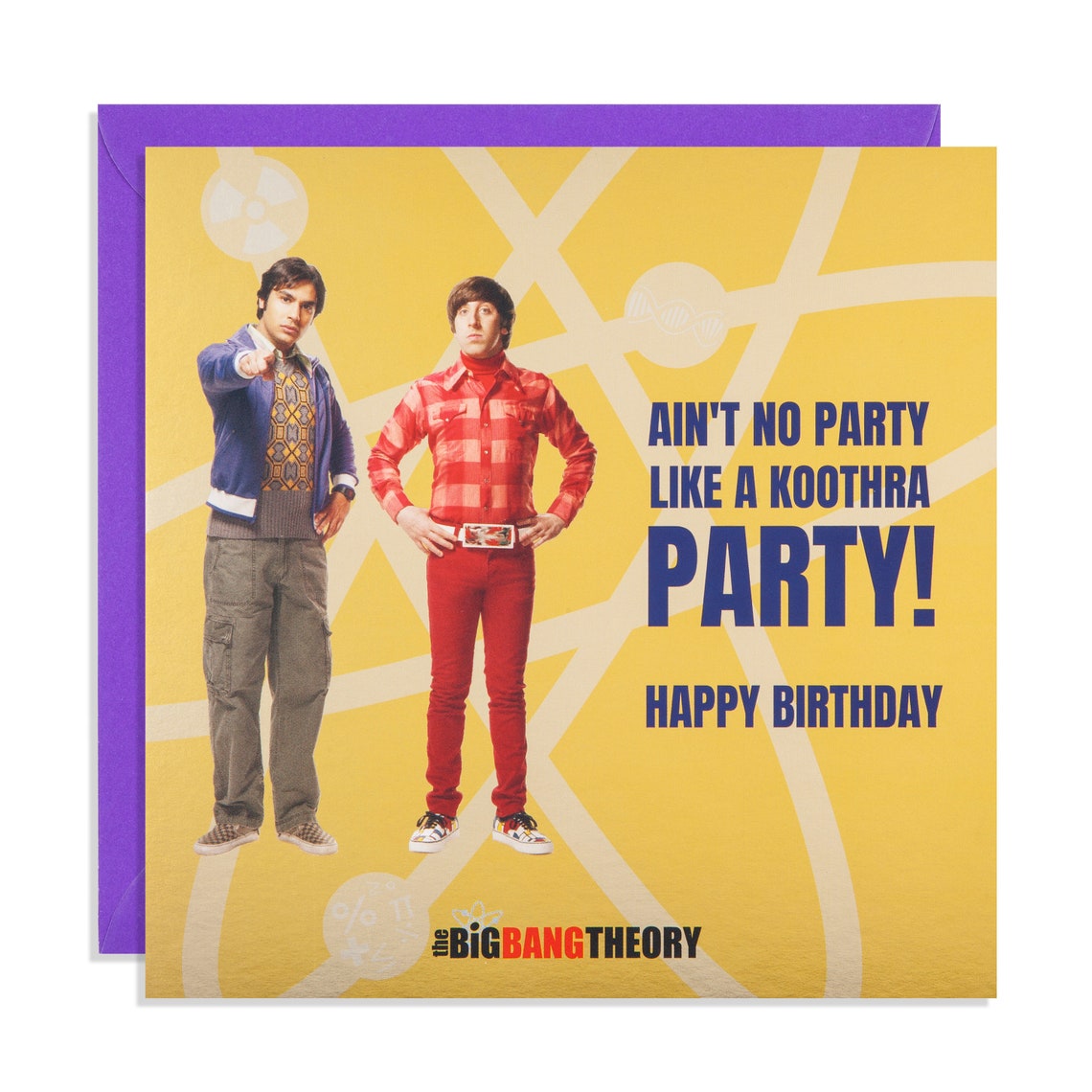 Koothra Party Birthday Card the Big Bang Theory Howard and | Etsy