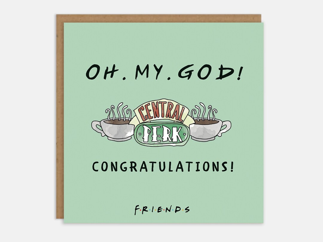 Friends TV Show Congratulations Card | Janice "oh My God ...