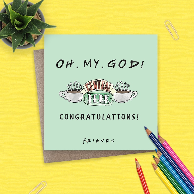 Friends TV Show Congratulations Card Janice oh My God - Etsy