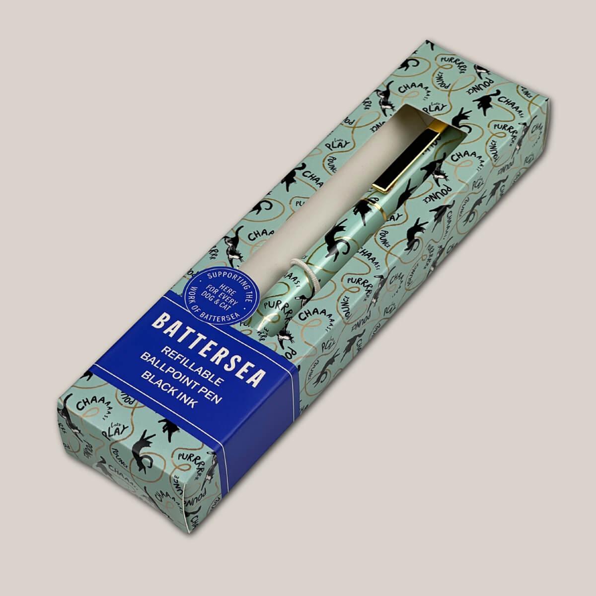 Battersea Cats Ballpoint Pen | Black Ink, Refillable and Made for Cat ...