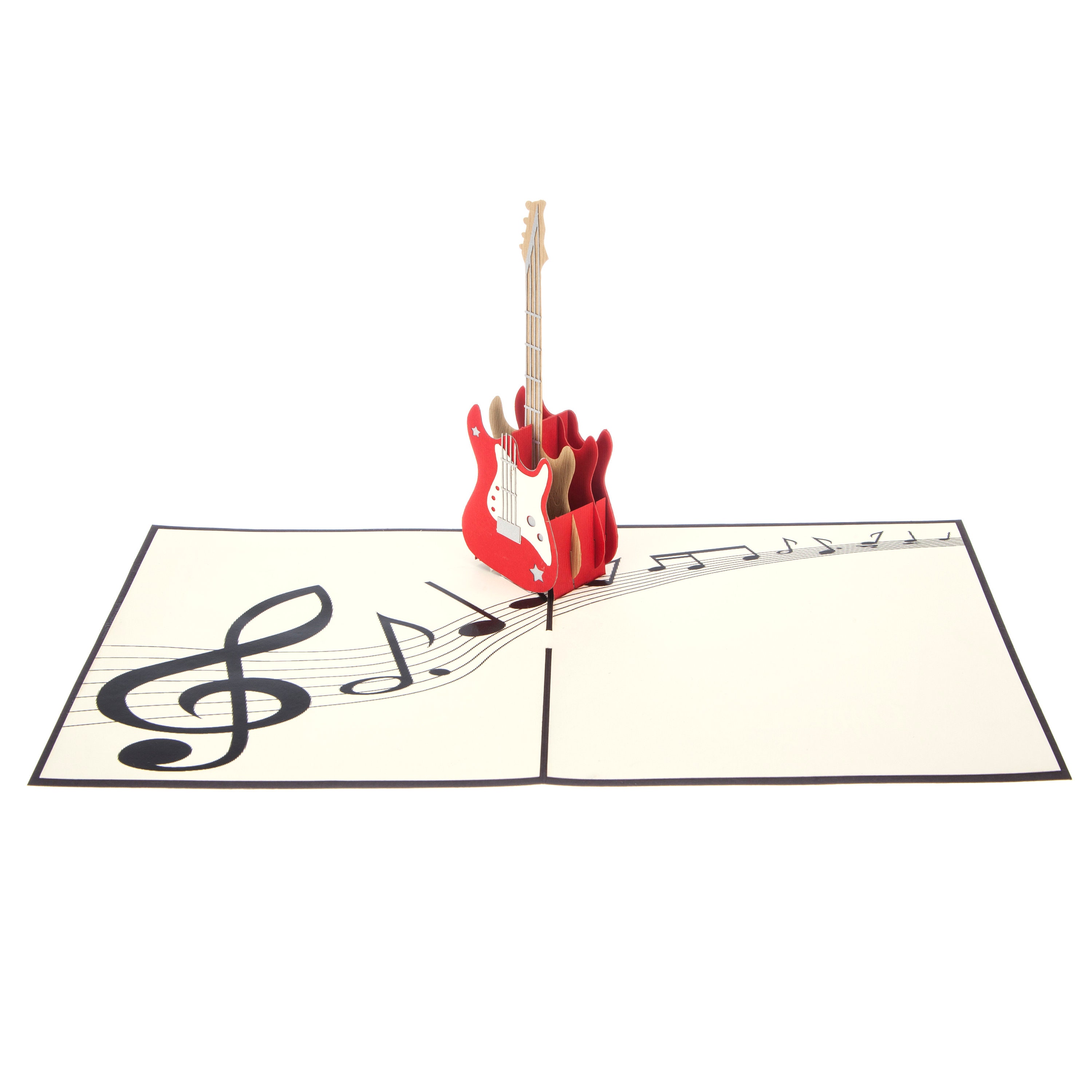 Electric Guitar Pop Up Card Birthday Card for a Music lover | Etsy