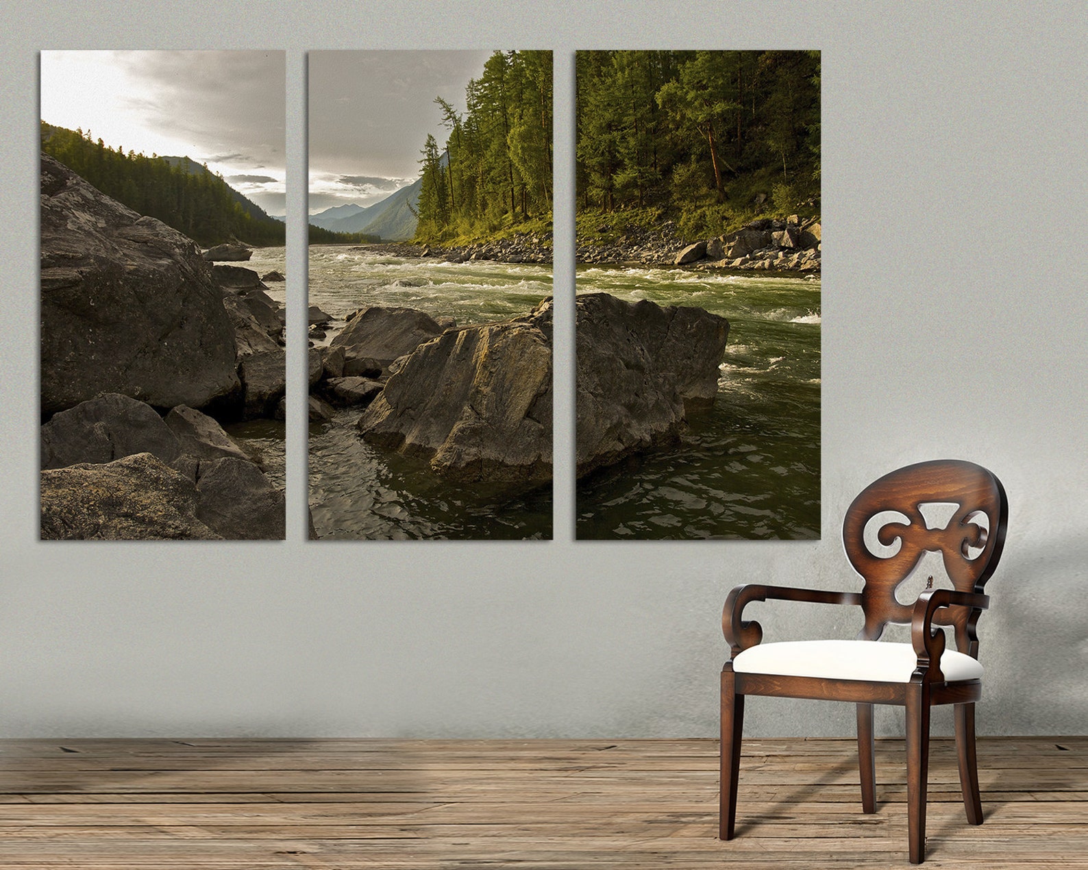 3 Panel Split triptych Canvas Print. 1.5 Deep Frames - Etsy